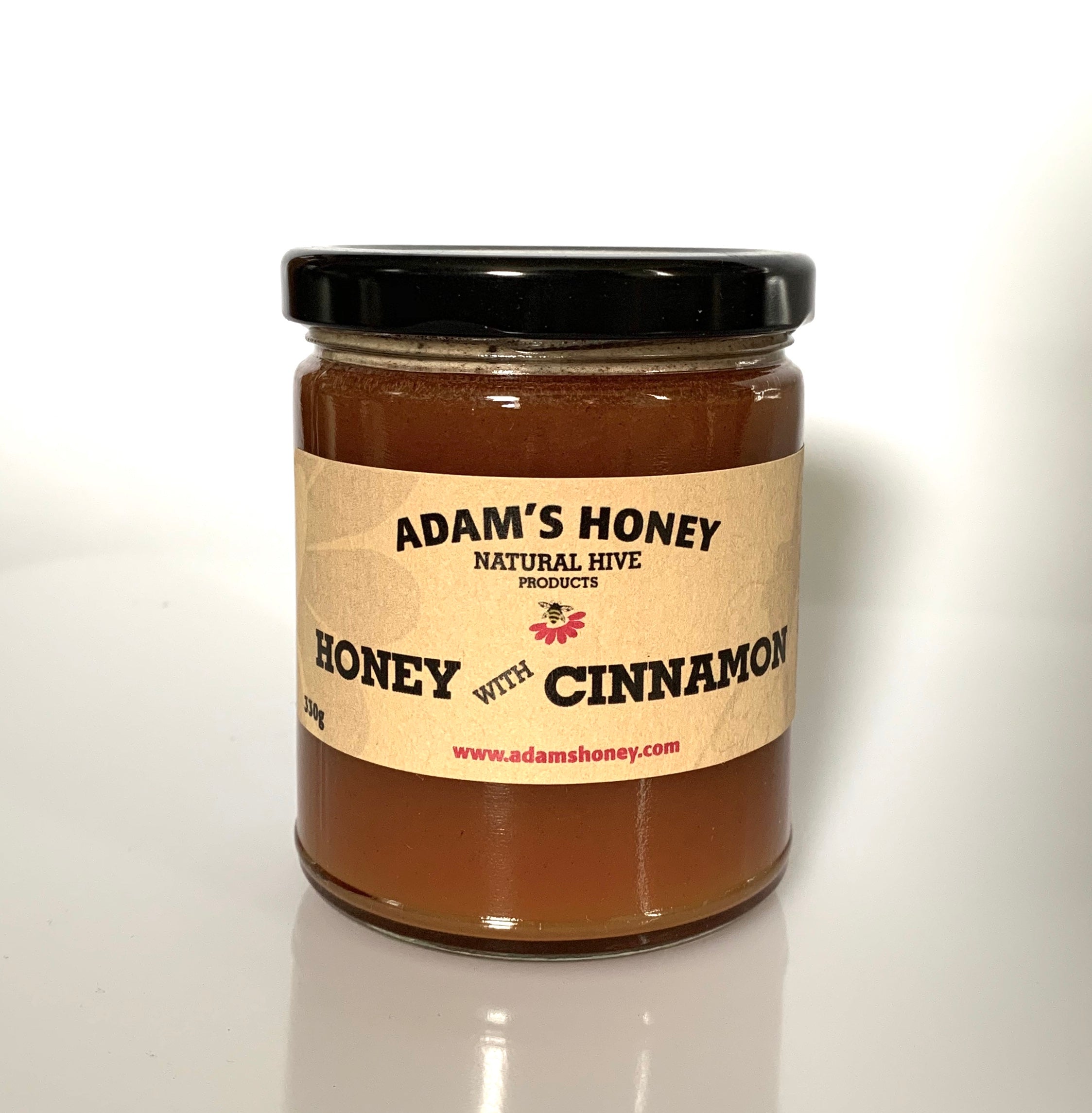 Honey with Cinnamon – Adam's Honey - Natural Hive Products